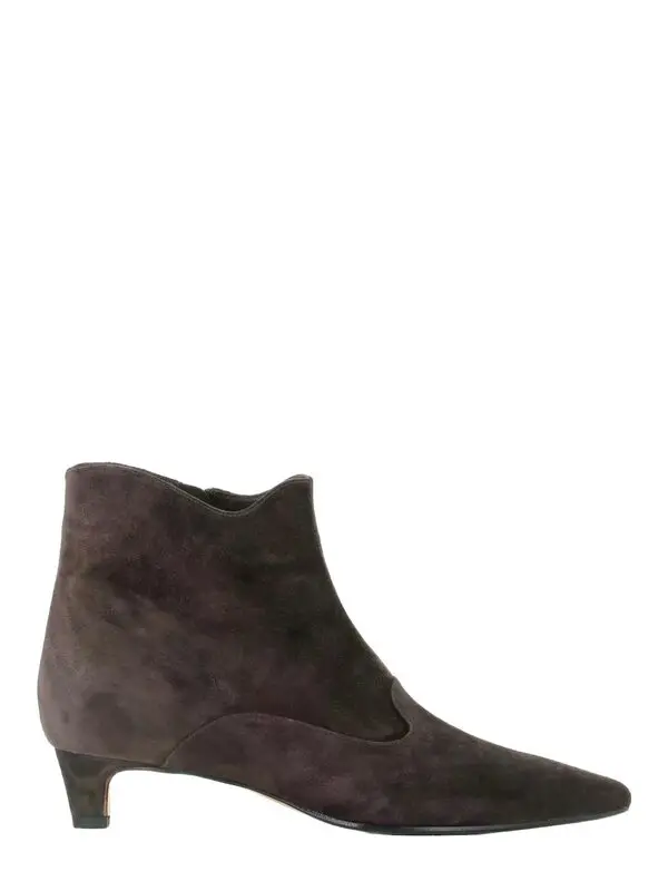 ANTONIO BARBATO MAESTRI VENEZIANI Pointed Suede Boots - Brown