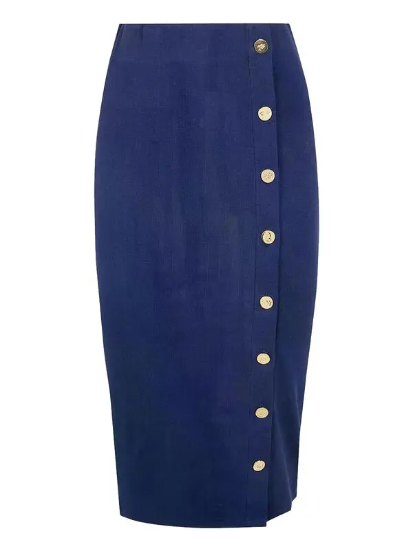 Ralph Lauren Pencil Skirt - Blue