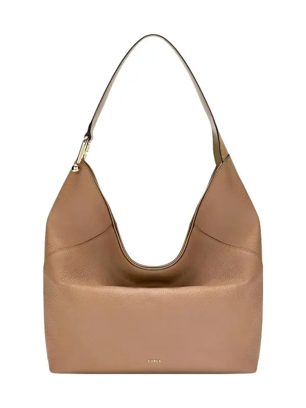 Furla Lara Textured Shoulder Bag - Neutrals