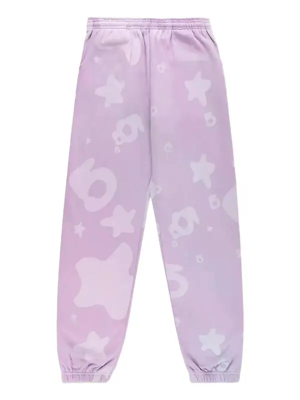 SP5DER Star-print Trousers - Purple