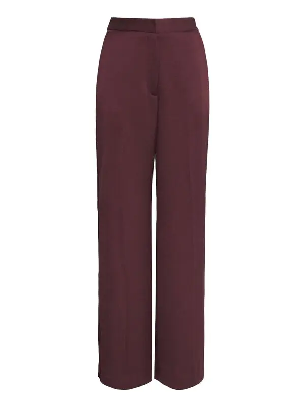 Claudie Pierlot Satin Tailored Trousers - Red