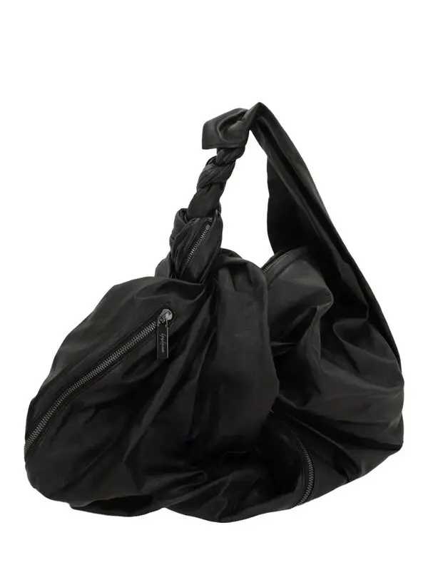 Yohji Yamamoto Twisted-handle Shoulder Bag - Black