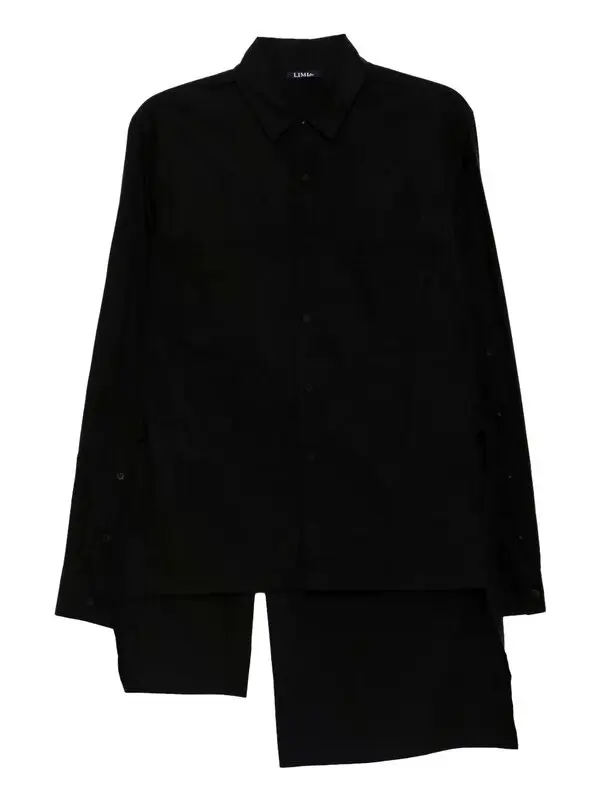 LIMI FEU Typewriter Back Slit Shirt - Black