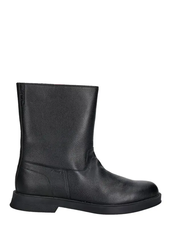 Hugo Leather Ankle Boots - Black
