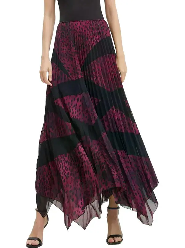 Pinko Pleated Maxi Skirt - Purple