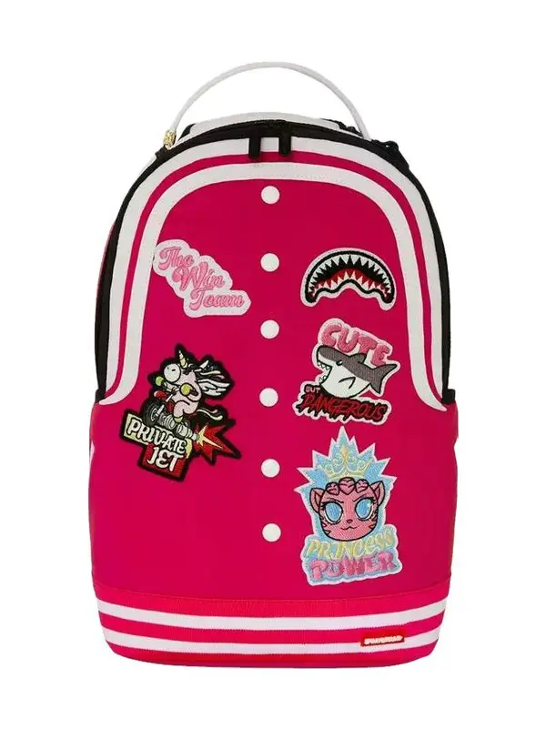 SPRAYGROUND Varsity Dlx Appliqué-details Backpack - Pink