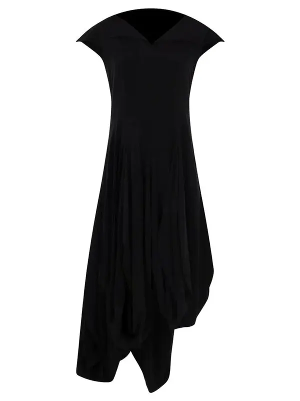 Yohji Yamamoto Asymmetric-hem Dress - Black