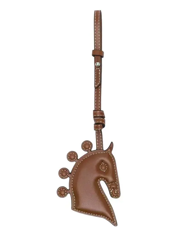 Max Mara Horse Keyring - Brown