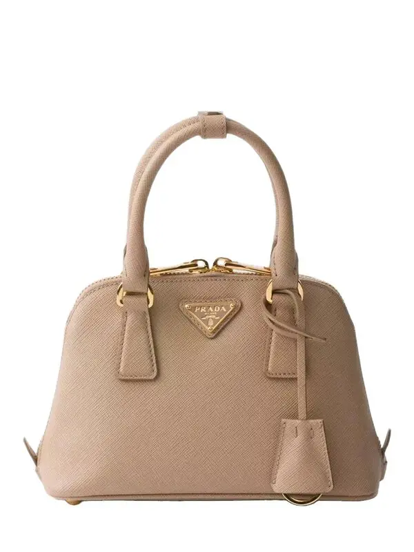 Prada Saffiano-leather Mini Tote Bag - Neutrals