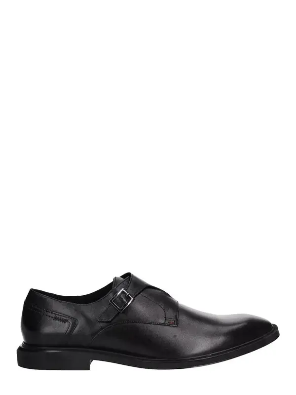 Hugo Buckle-strap Shoes - Black