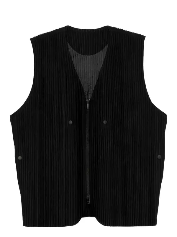 Issey Miyake Quarry Zipped Gilet - Black