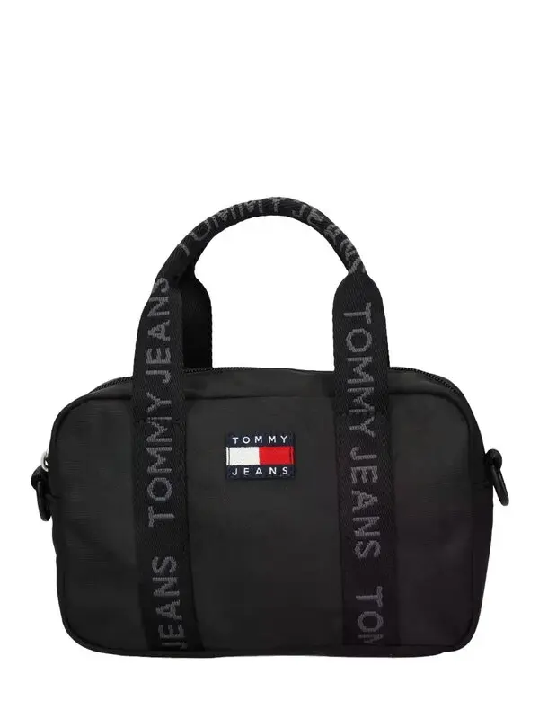 Tommy Hilfiger Logo-stripe Tote Bag - Black