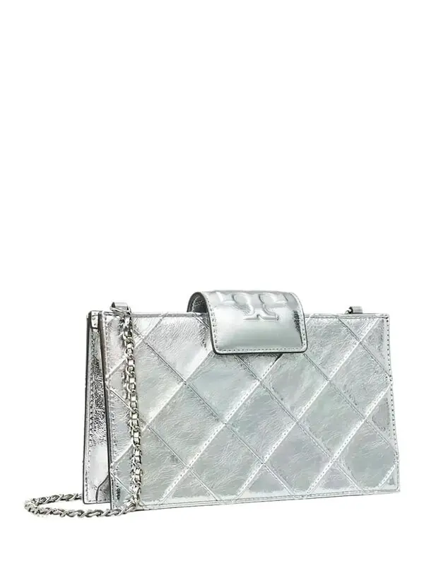 Tory Burch Mini Fleming Crossbody Bag - Pewter