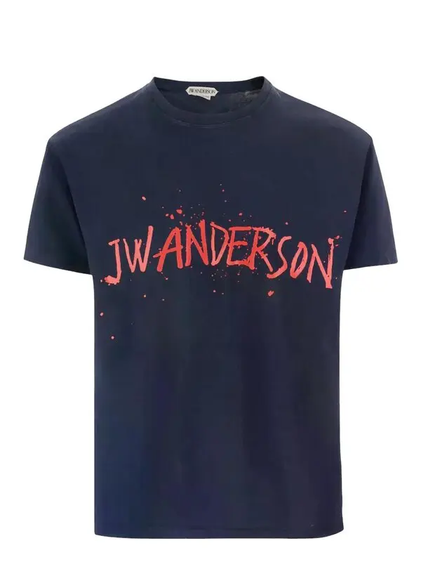 JW Anderson Logo-print T-shirt - Blue