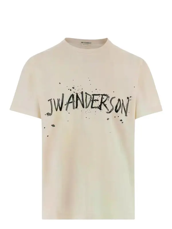 JW Anderson Logo-print T-shirt - Neutrals