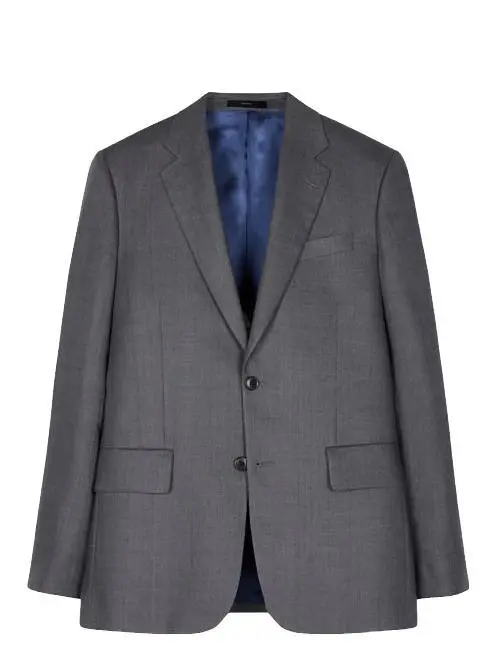 Paul Smith The Brierley Linen And Wool-blend Twill Blazer - Grey
