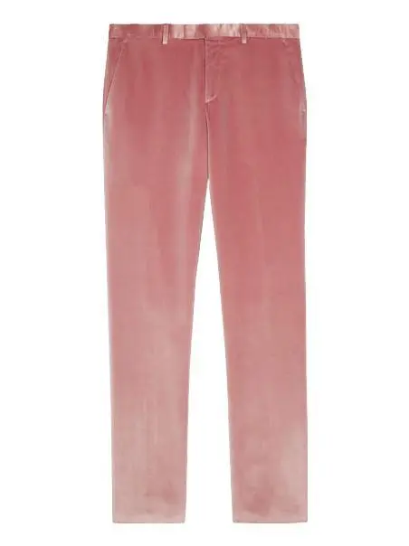 Paul Smith Slim-fit Velvet Trousers - Pink