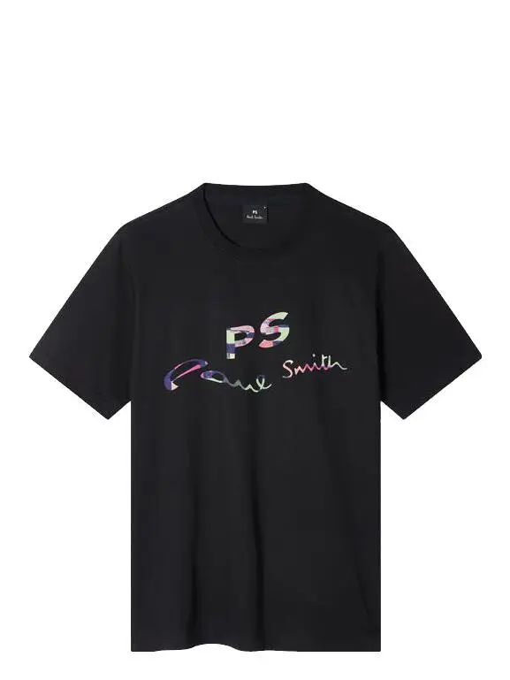 Paul Smith Organic Cotton Logo T-shirt - Black