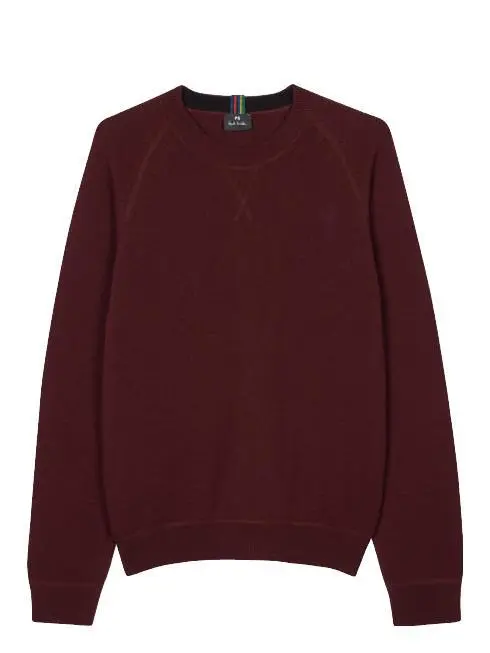 Paul Smith Merino Wool Raglan Sweater - Red