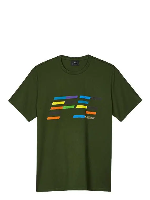 Paul Smith Ps Tilt Logo T-shirt - Green