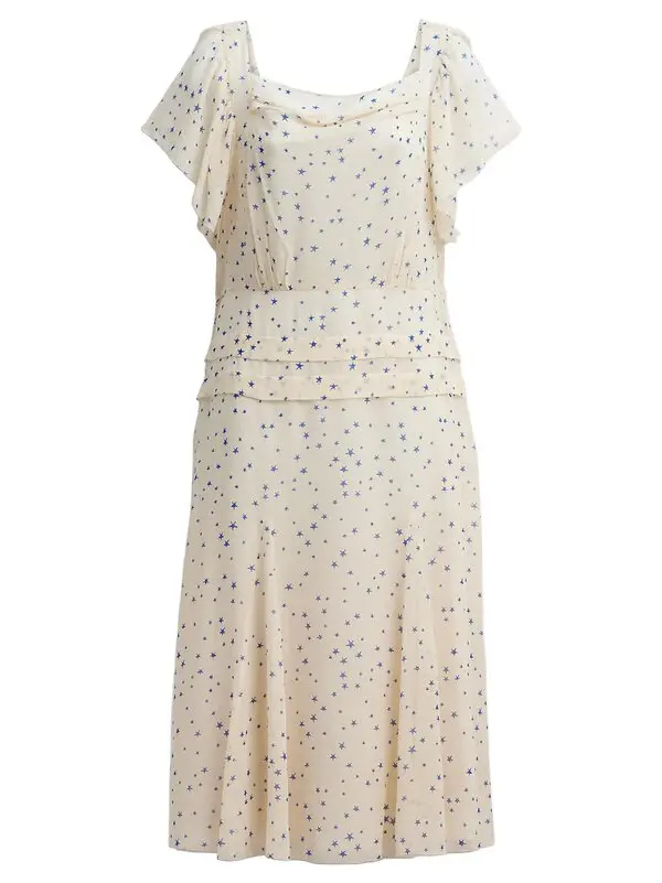 COACH Printed Star Dress - Cream Multi