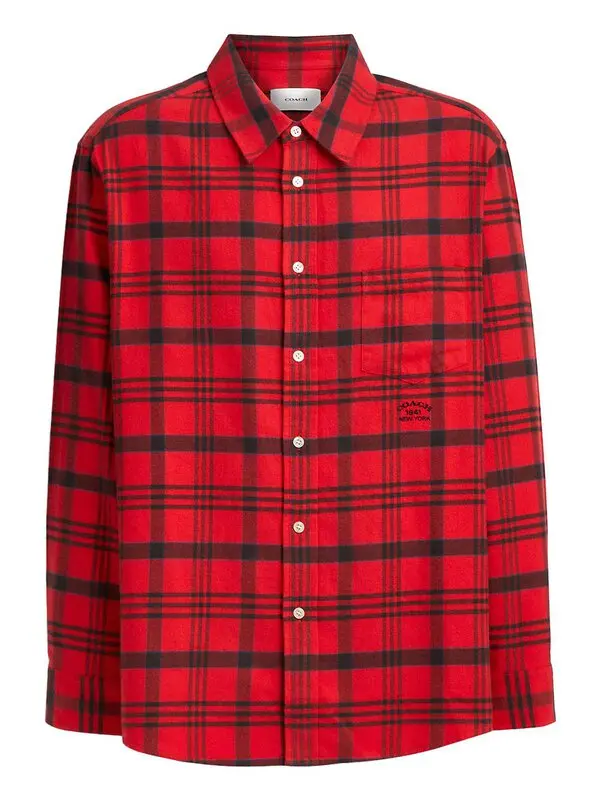 COACH Flannel Shirt - Red Plaid
