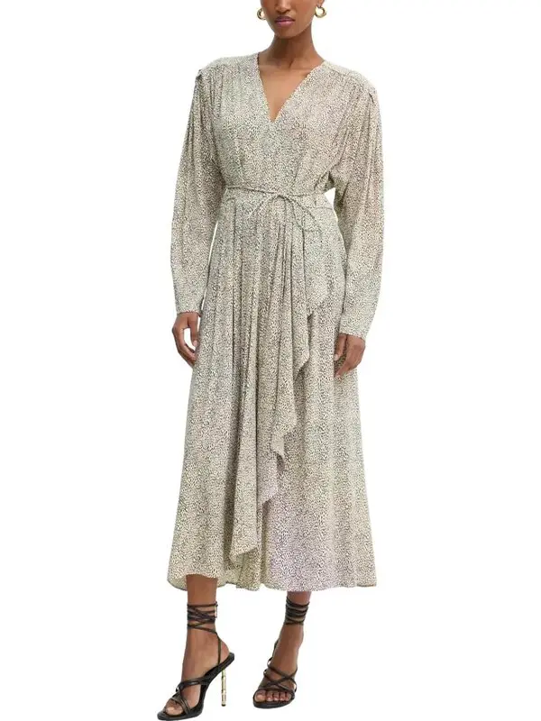 TWINSET Long-sleeve Midi Dress - Neutrals
