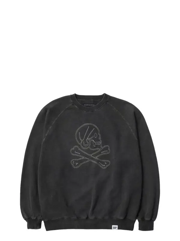 NEIGHBORHOOD Skull-embroidered Sweatshirt - Grey