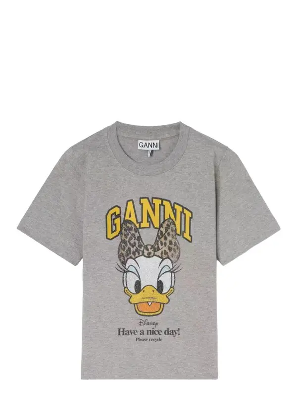 GANNI X Disney Daisy Duck Graphic T-shirt - Grey