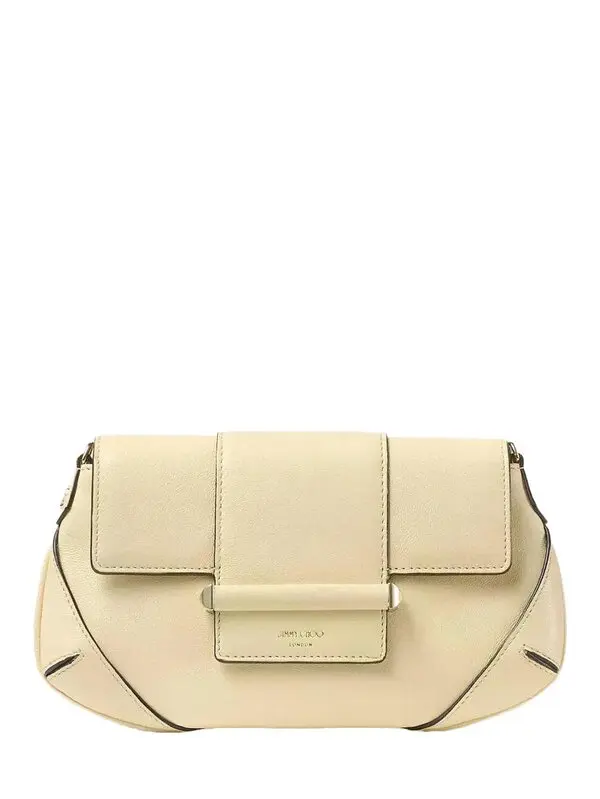 JIMMY CHOO Bar Leather Shoulder Bag - Neutrals