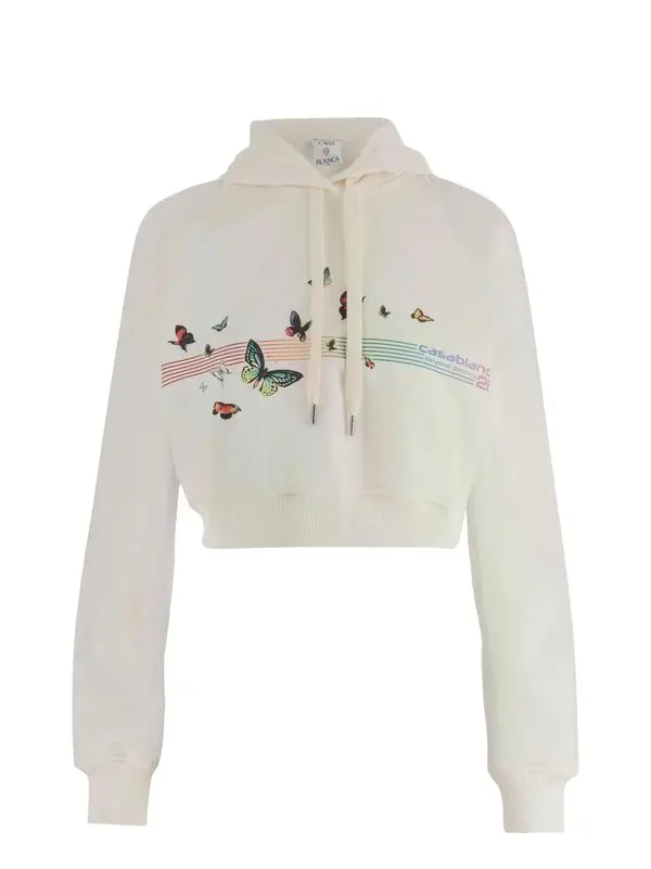 Casablanca Butterfly Logo Hoodie - Neutrals