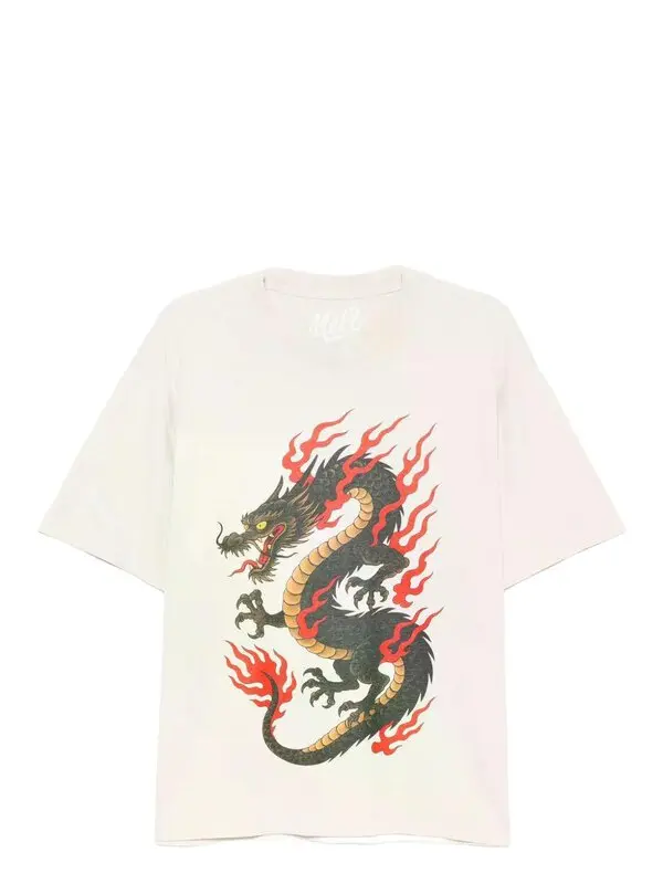 MELT Graphic-printed T-shirt - Neutrals