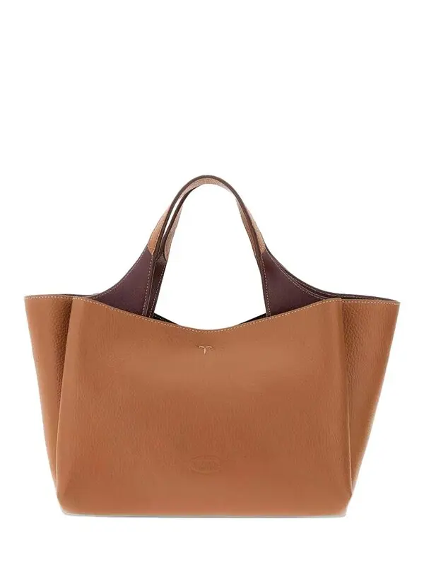 TOD'S Mini Leather Tote Bag - Brown