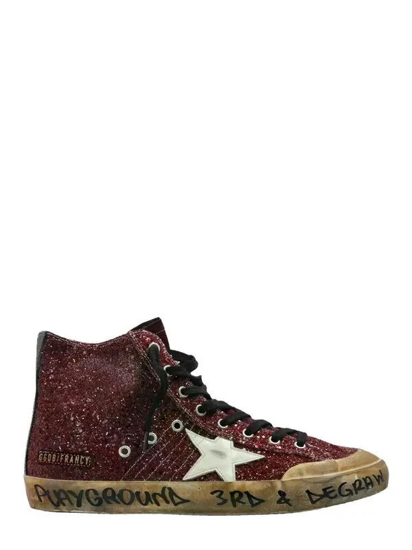 GOLDEN GOOSE Francy Penstar High-top Sneakers - Red
