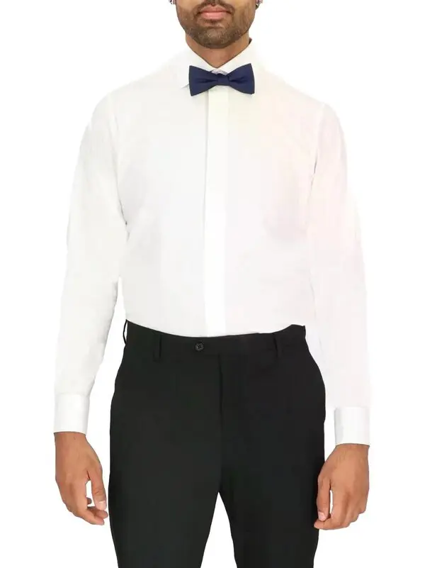 Scotch & Soda Concealed-button-fastening Dress Shirt - White