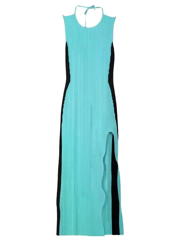 Ph5 Basil Side-slit Sleeveless Dress - Blue