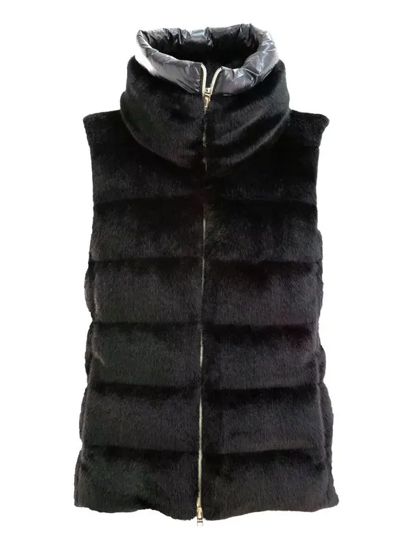 Herno Padded Quilted Gilet - Black