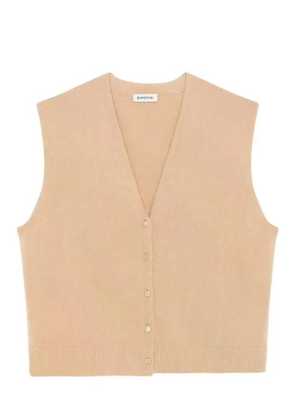 Simkhai Rozzi Cashmere Vest - Neutrals
