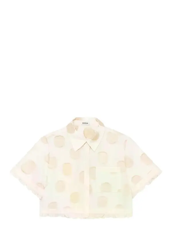 Simkhai Topanga Polka-dot Shirt - Neutrals