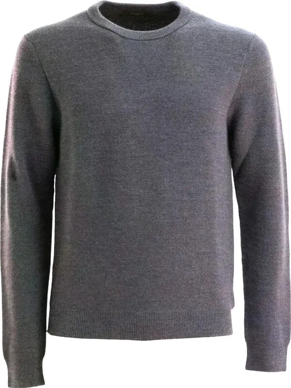 ZANONE Wool Round-neck Sweater - Grey