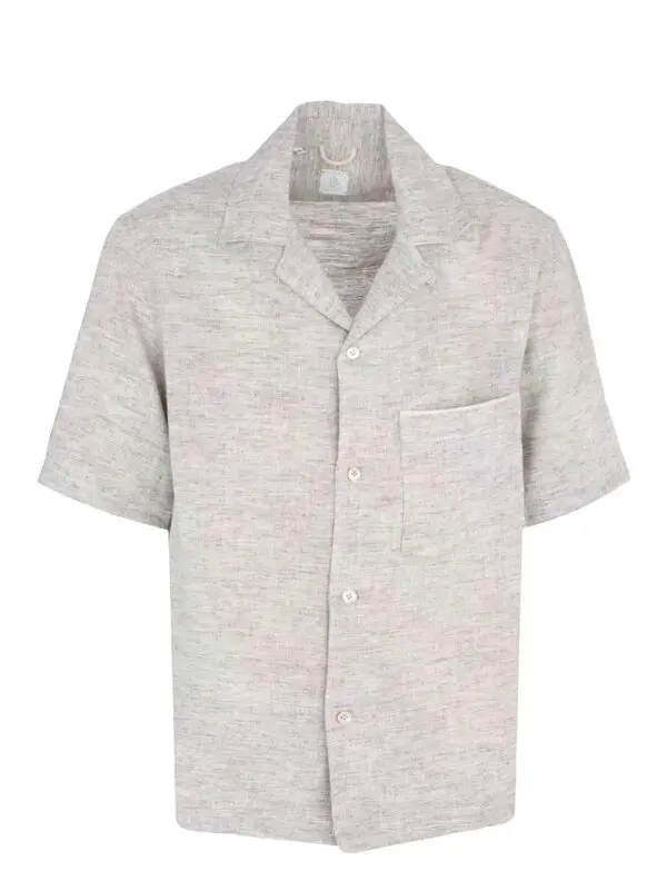 Eleventy Short-sleeve Collared Shirt - Grey