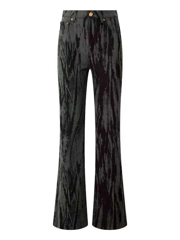 Roberto Cavalli Streak-effect Jeans - Black