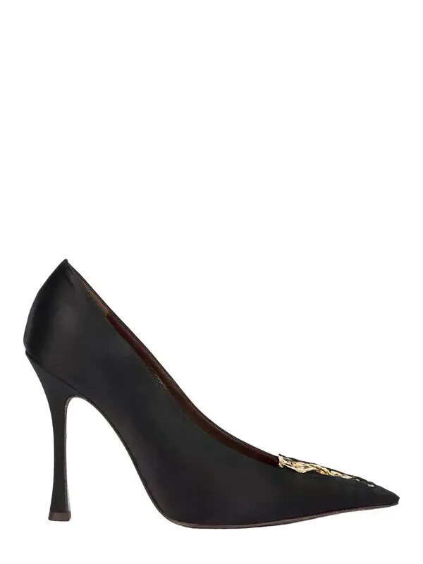 Roberto Cavalli Leaf-detail Pumps - Black