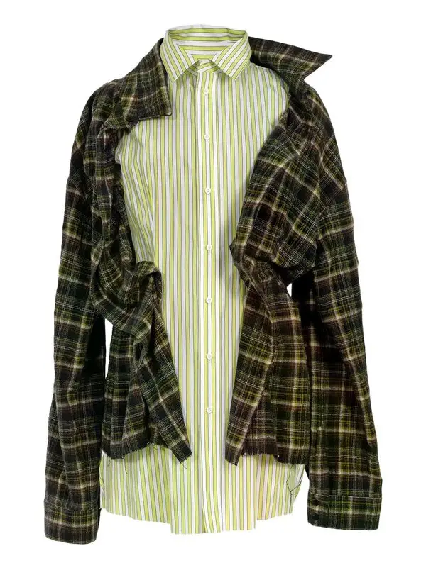 Natasha Zinko Striped Shirt - Green