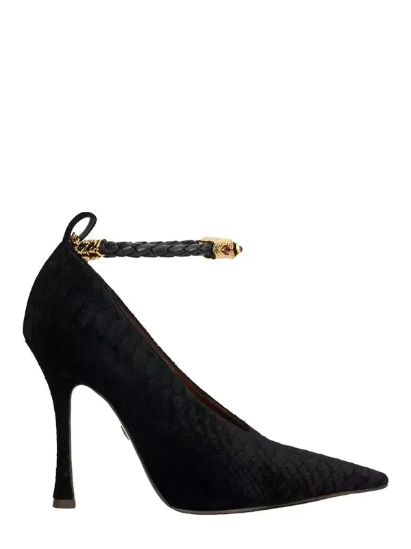 Roberto Cavalli Braided Strap Pumps - Black