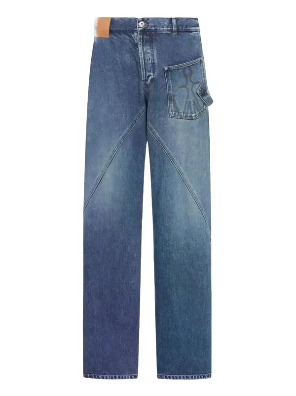 JW Anderson Seam-detail Jeans - Blue