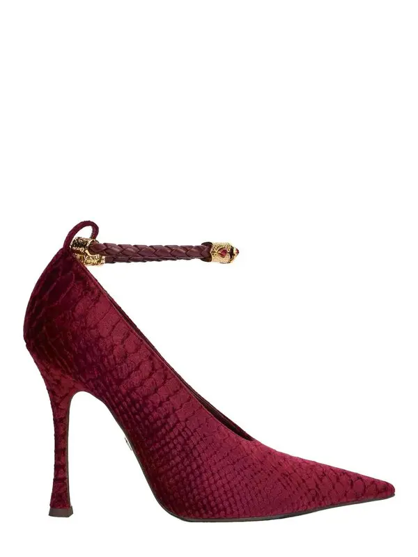 Roberto Cavalli Crocodile-embossed Pumps - Red