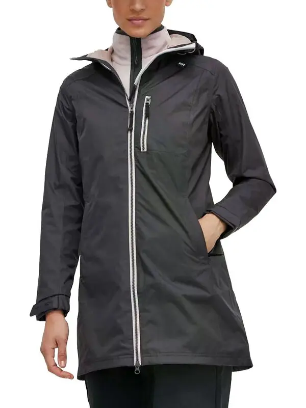 Helly Hansen Zipped Hooded Raincoat - Grey