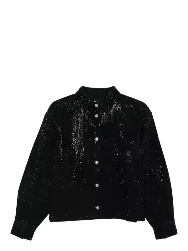 Maje Sequin-embellished Shirt - Black