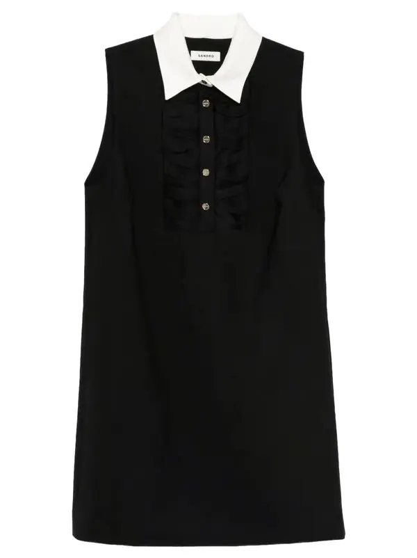 Sandro Sleeveless Mini Dress - Black